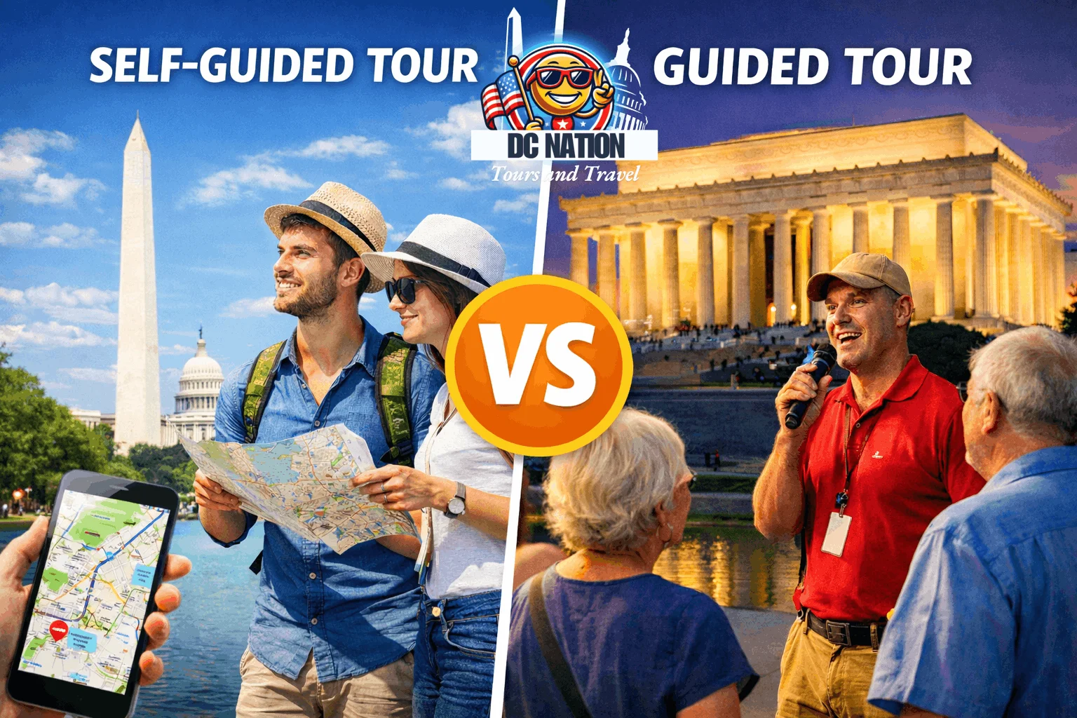 Self-Guided vs Guided Tour Washington, DC | Which Is Better?
